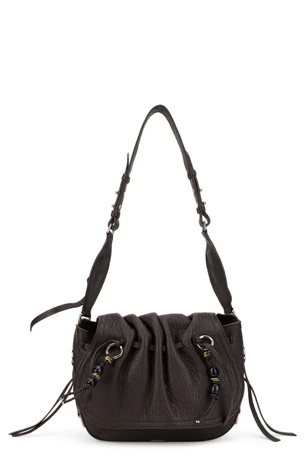 Isabel Marant Étoile Lambskin Shoulder Bag With Drawstring Closure