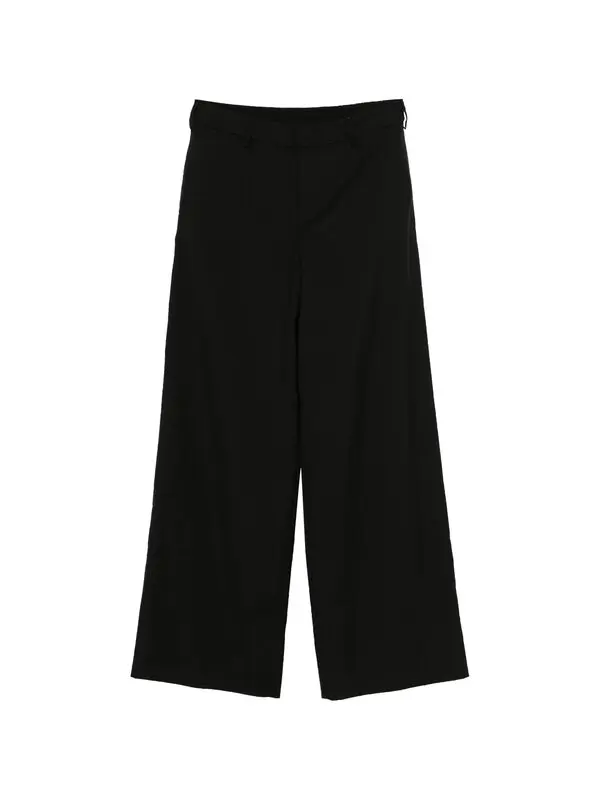 PT TORINO Pt Soft Virgin Wool Trousers With Button-and-zip Closure - Nero