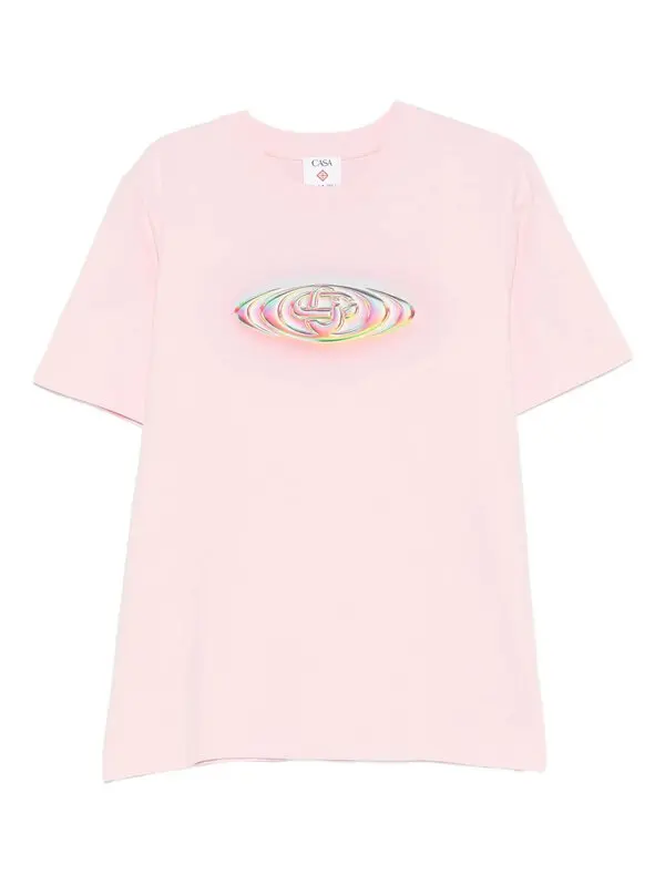 Casablanca Short-sleeve Round-neck Graphic T-shirt