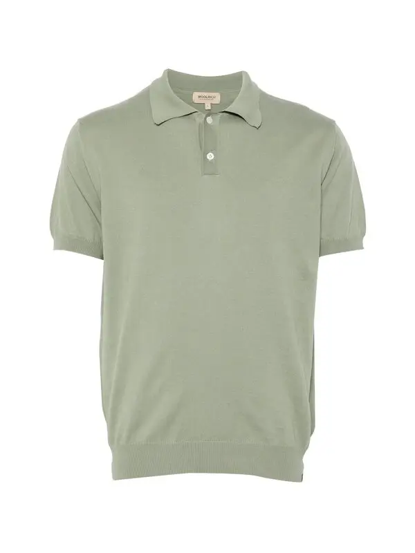 Woolrich Wool-blend? No-cotton Button-front Ribbed Polo Shirt