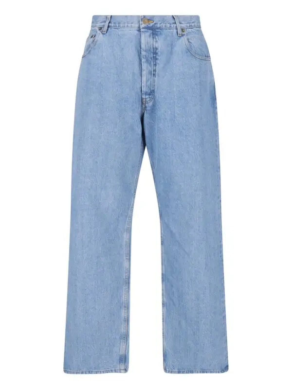 Thom Browne 100% Cotton Jeans - Light Blue