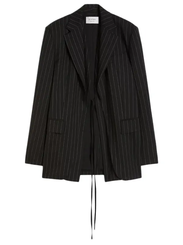 Sportmax Pinstripe Lapel Neckline Double-front Jacket