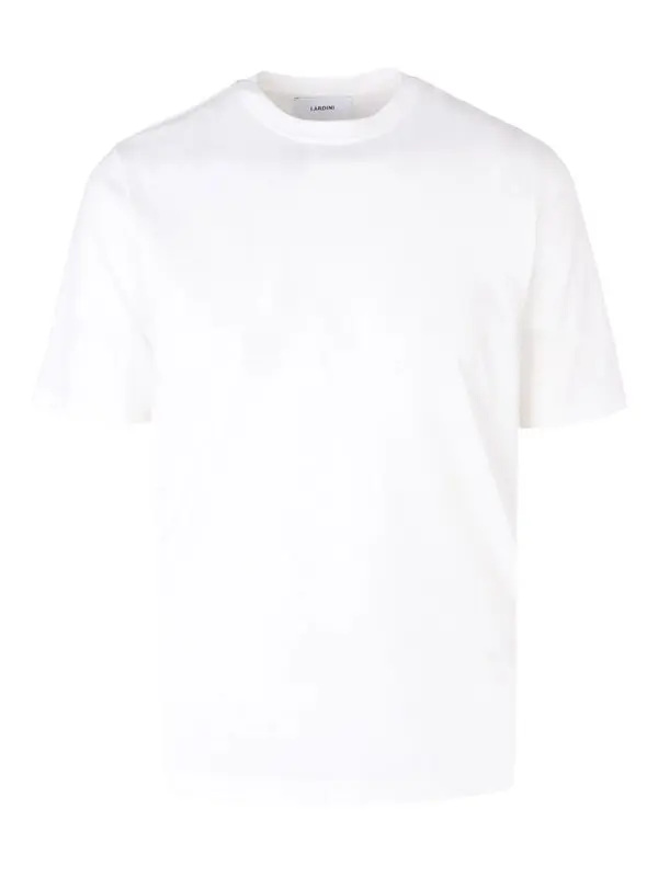 LARDINI Cotton-silk Crewneck T-shirt