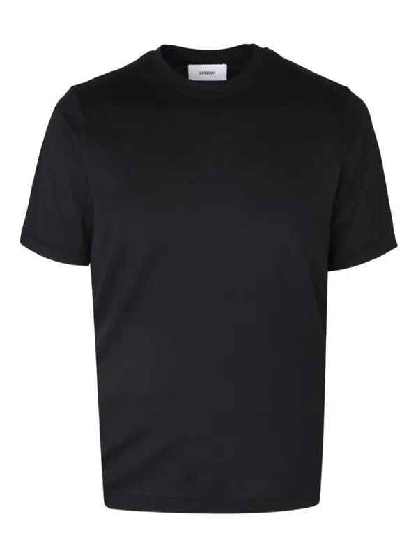LARDINI Cotton-silk Blend Crewneck T-shirt