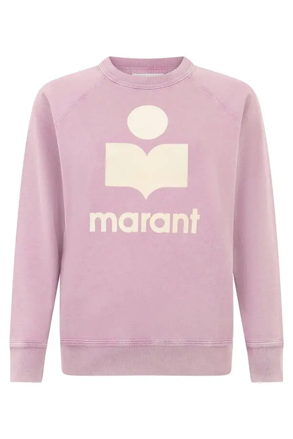 MARANT ETOILE Logo Graphic Printed Cotton Sweatshirt