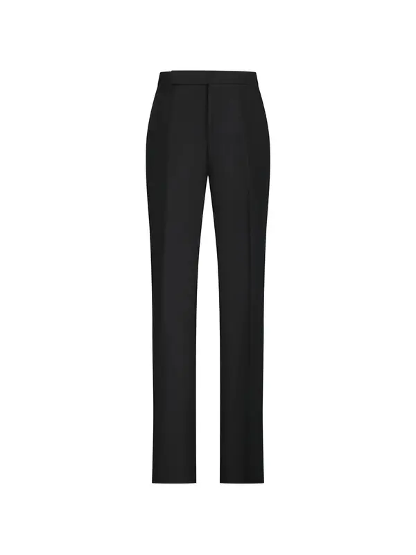 LARDINI Lined Linen Trousers For