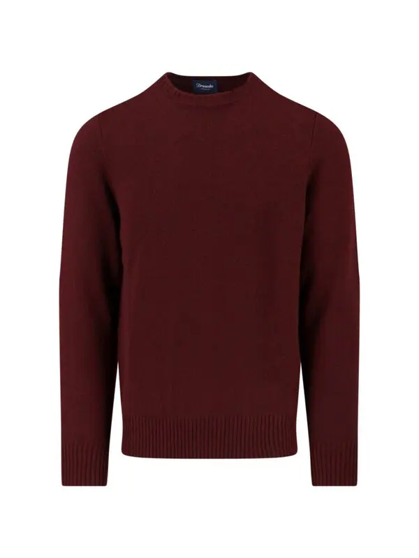 DRUMOHR Cashmere & Virgin Wool Knit Sweater - Red