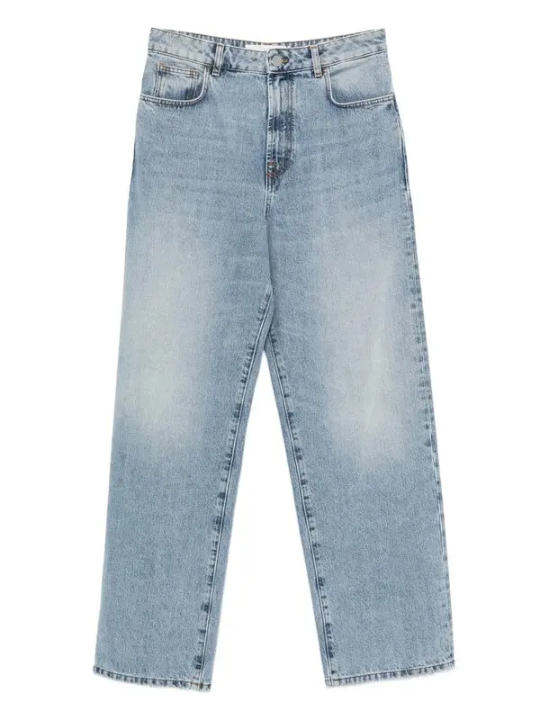 RÓHE Straight Leg Denim Jeans With Belt Loops