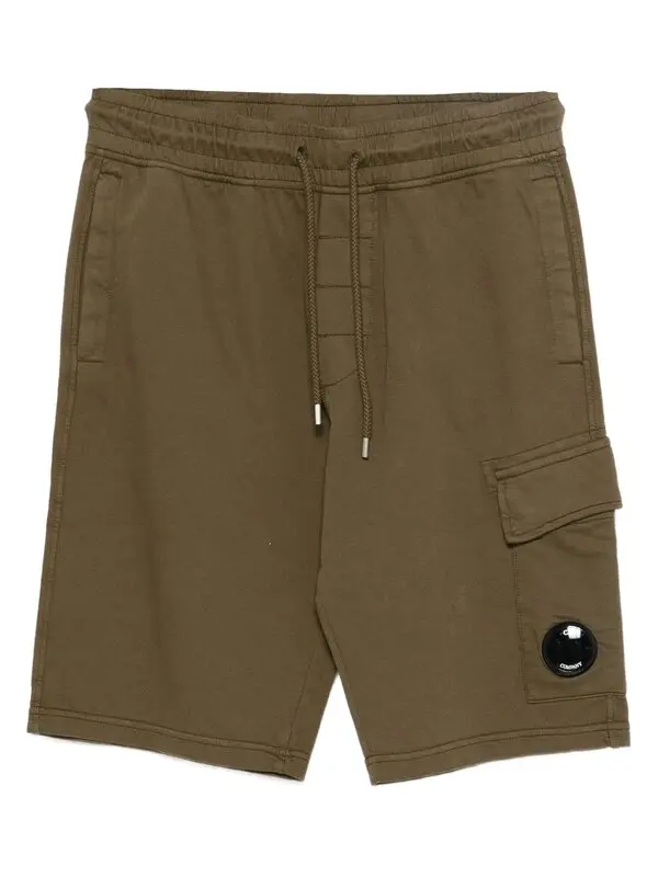 C.P. COMPANY Fleece Bermuda Shorts With Cargo Lens Pocket