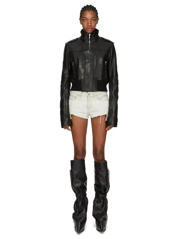Rick Owens Cotton Mini Shorts