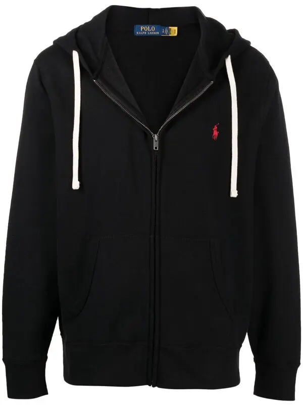 Polo Ralph Lauren Full-zip Hooded Sweatshirt - Nero