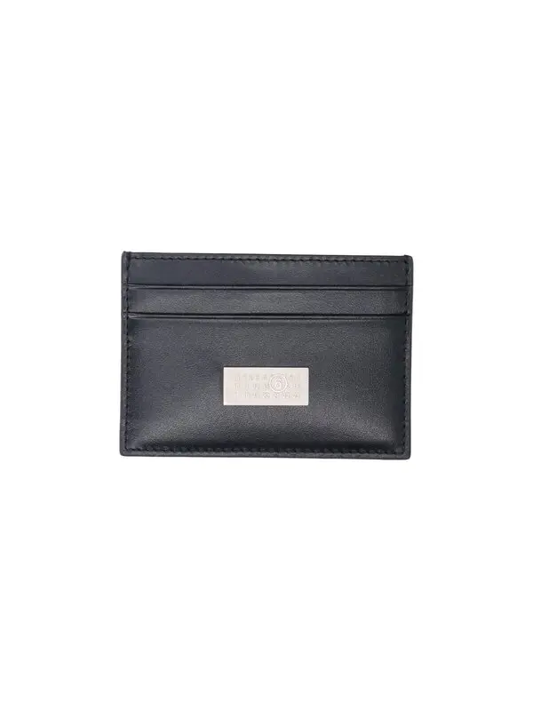 MAISON MARGIELA Sleek Calf Leather Wallet With Metallic Hardware - Black