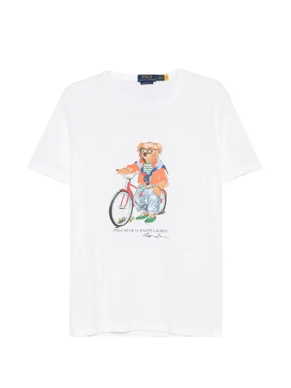 Polo Ralph Lauren Slim-fit T-shirt With Polo Bear Front Print