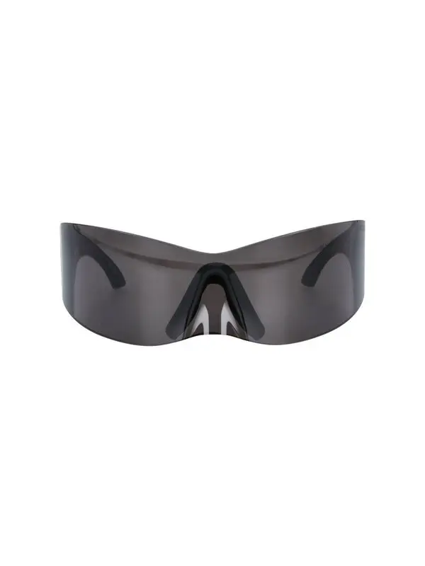 Balenciaga Sleek Acetate-effect Sunglasses - Black