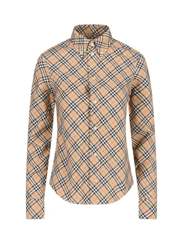 Burberry Checkered Cotton Shirt