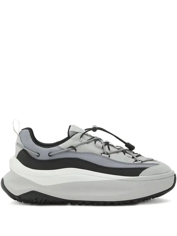 Moon Boot Gender-neutral Suede Sneakers With Criss-cross Laces - Grigio