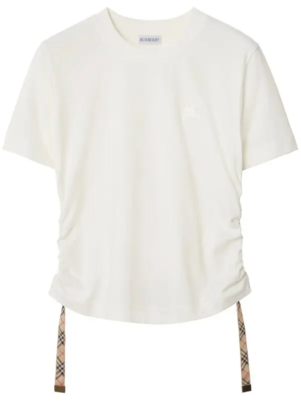 Burberry Embroidered Equestrian Knight T-shirt - Bianco