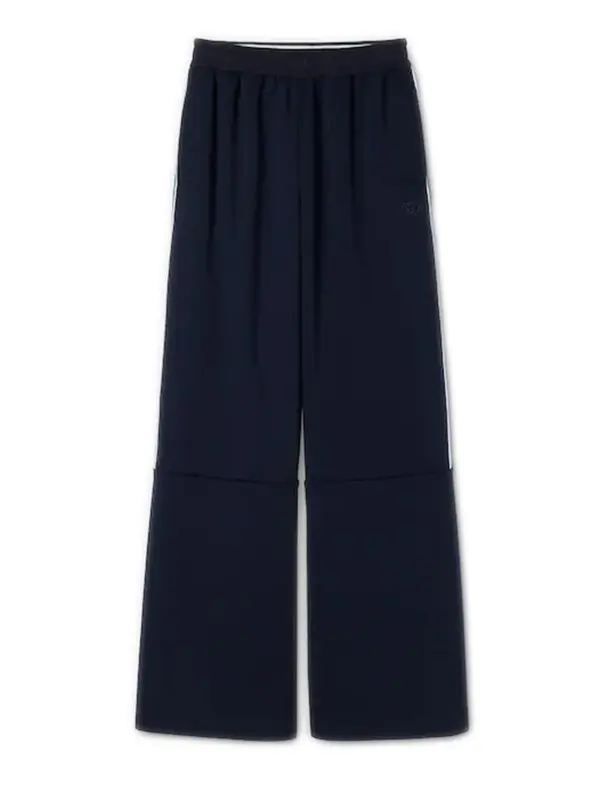 Gucci Technical T-shirt With Web Insert And Elastic Drawstring Waist - Blu