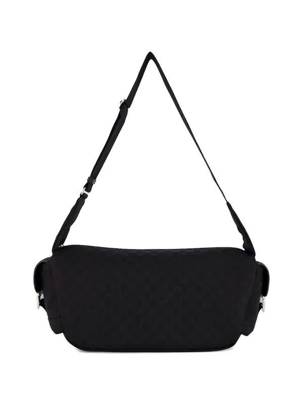 Gucci Mini Crossbody Bag With Adjustable Strap And Buckled Side Pockets - Nero