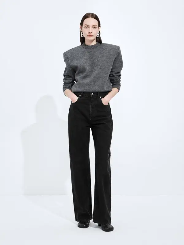 Bottega Veneta Wide Leg Jeans - Nero