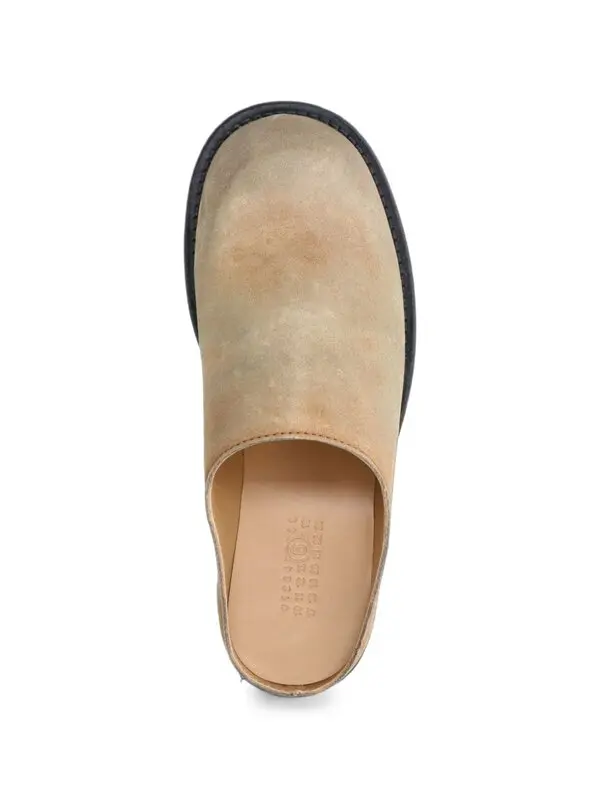 MAISON MARGIELA Suede Leather Mules - Beige