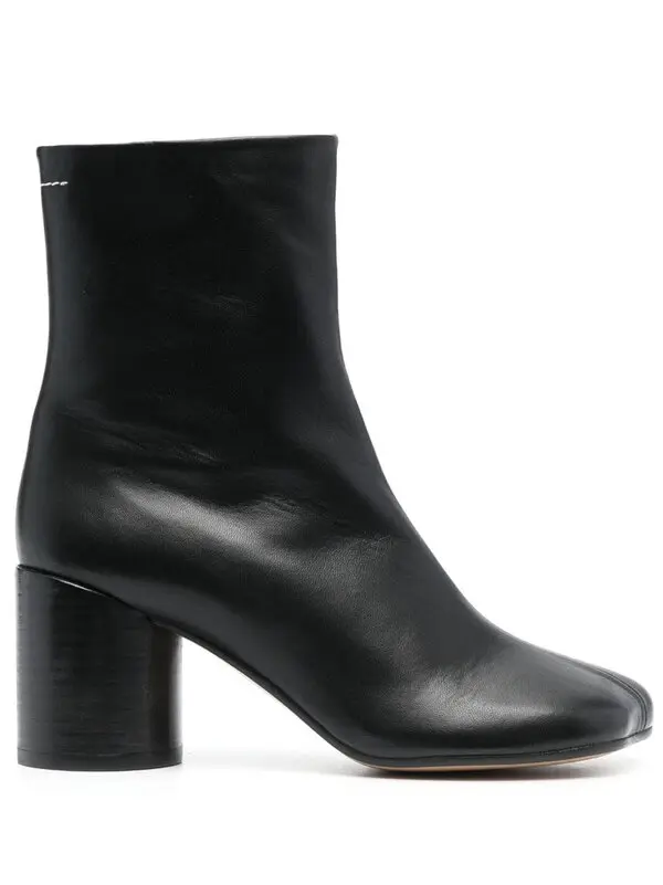 MAISON MARGIELA Leather Ankle Boots - Black