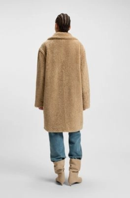 BOSS Teddy Coat With Adjustable Collar