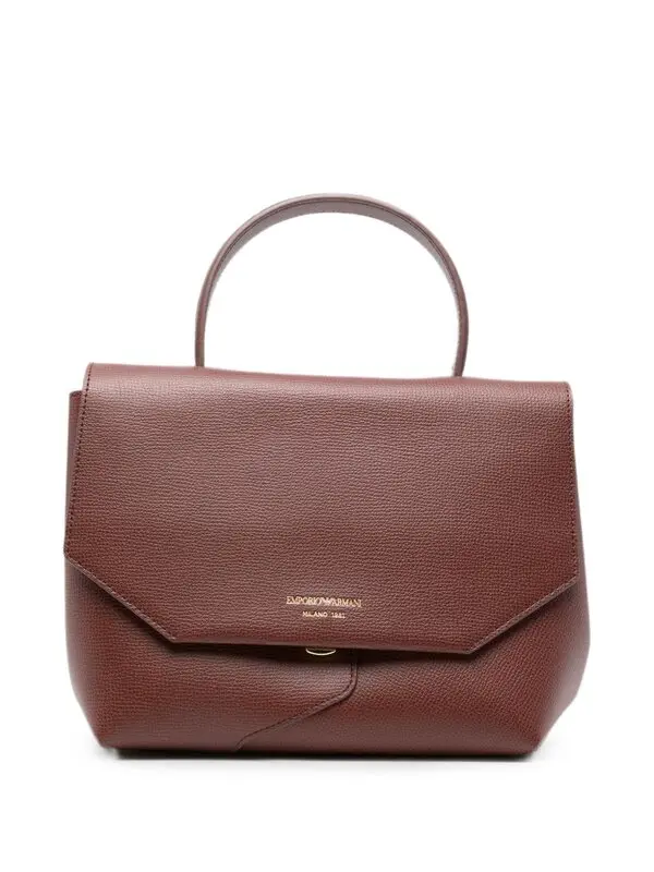 Emporio Armani Medium Leather Handbag - Brown