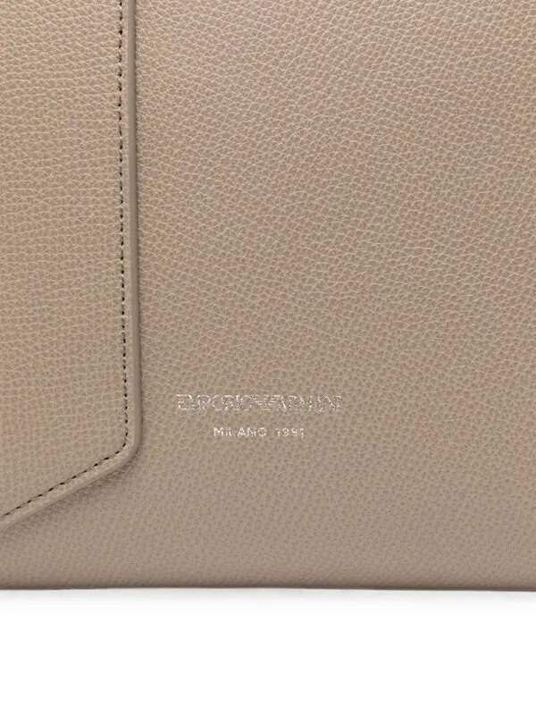 Emporio Armani Medium Leather Tote Bag