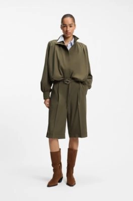 BOSS Relaxed-fit Blazer With Balloon Hem