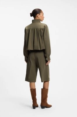 BOSS Relaxed-fit Blazer With Balloon Hem