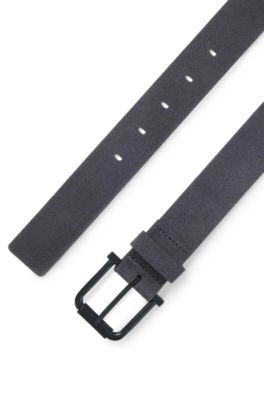 BOSS Suede Belt With Roller Buckle