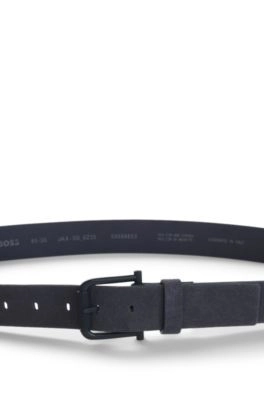 BOSS Suede Belt With Roller Buckle