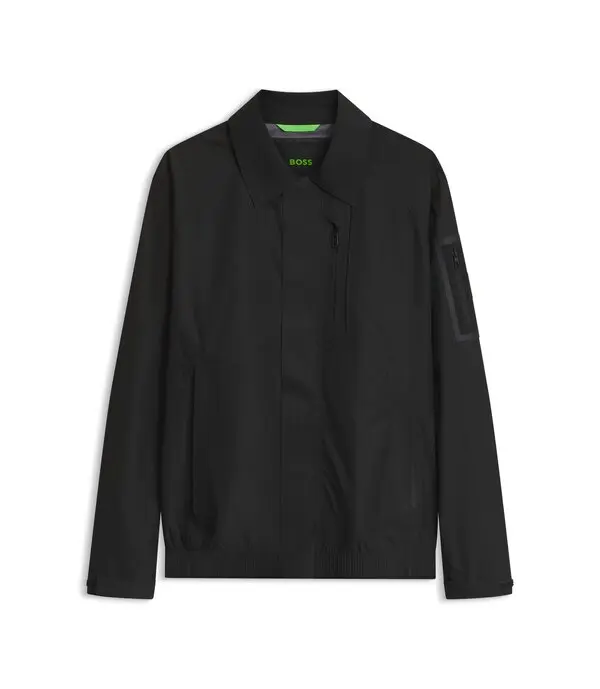 BOSS Water-repellent Blouson Jacket With Welded Front Placket