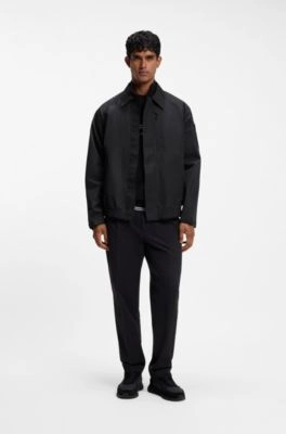 BOSS Water-repellent Blouson Jacket With Welded Front Placket