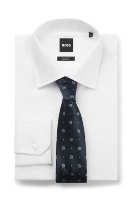 BOSS One Silk Tie With Jacquard Pattern