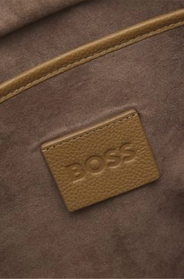 BOSS Revers Suede Tote Bag - Beige