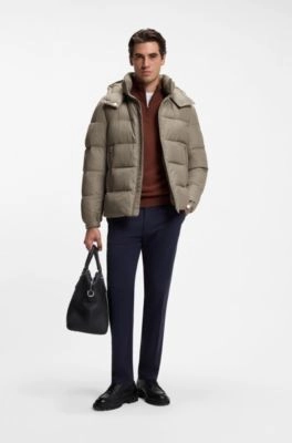 BOSS Patterned Casual Jacket For Modern Layering