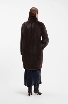 BOSS Relaxed-fit Teddy Coat