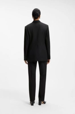 BOSS Regular-fit Tuxedo Blazer In Virgin Wool