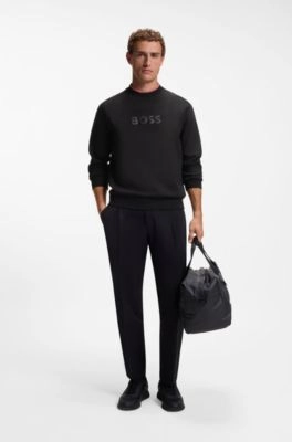BOSS Crewneck Sweatshirt With Puffed Logo