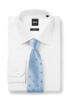 BOSS One Silk Tie With Jacquard Pattern