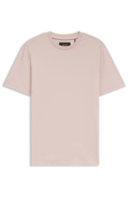 BOSS Crewneck T-shirt In Mercerized Supima Cotton - Light Pink