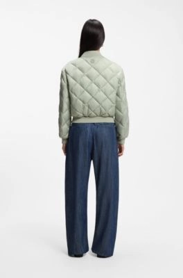 BOSS Water-repellent Diamond Quilted Bomber Jacket