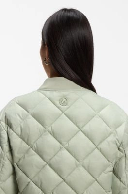 BOSS Water-repellent Diamond Quilted Bomber Jacket