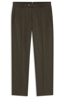 BOSS Italian Wool Regular-fit Pants With Cashmere