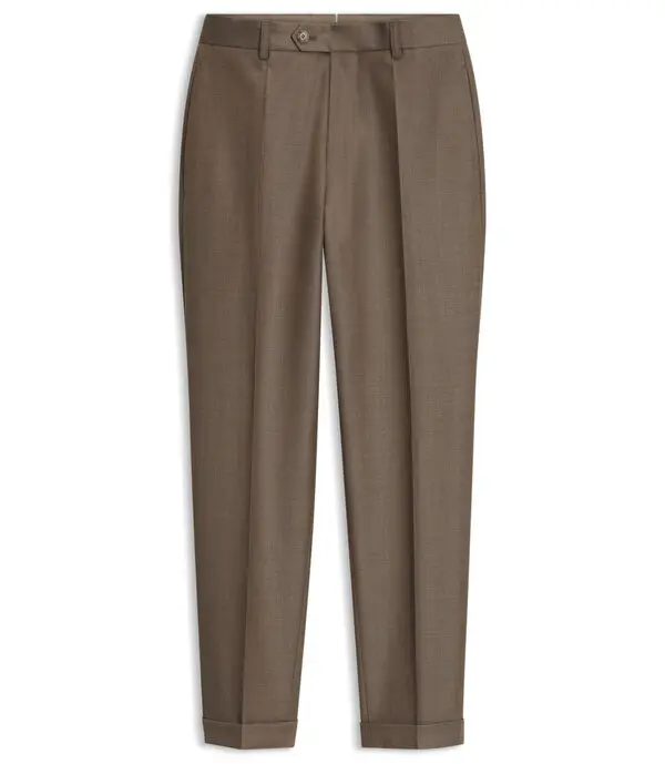 BOSS Tapered-fit Virgin-wool Pants With Natural Stretch