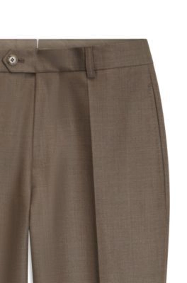 BOSS Tapered-fit Virgin-wool Pants With Natural Stretch
