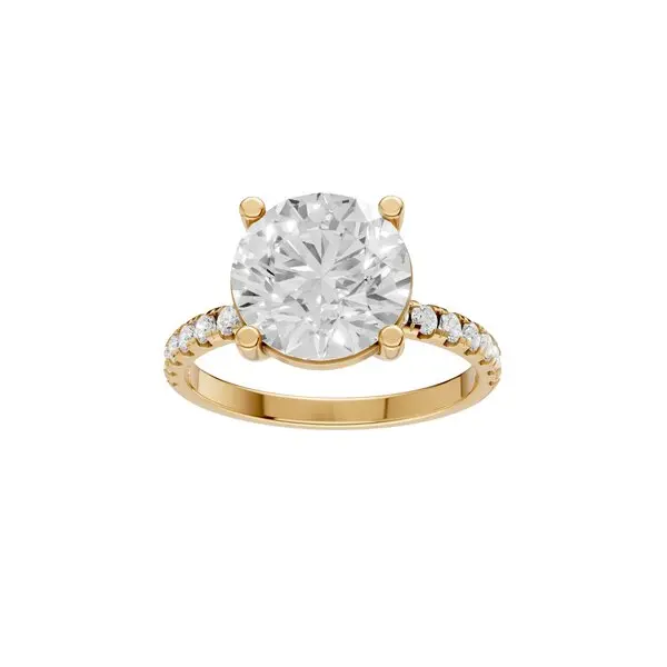 AYA FINE JEWELRY Round Lab Diamond Solitaire Engagement Ring