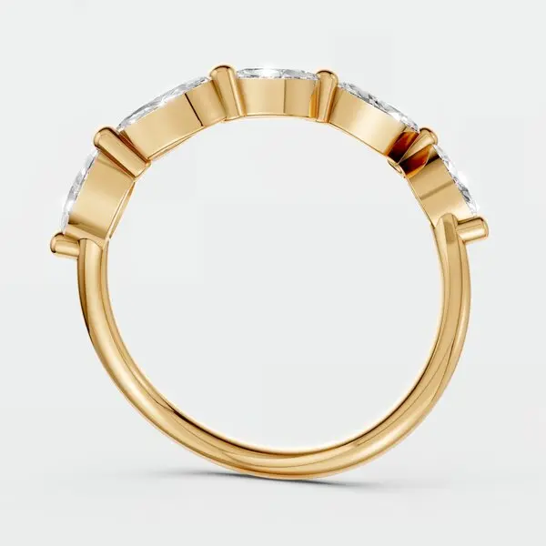 AYA FINE JEWELRY Marquise Lab Diamond Twist Ring - Yellow